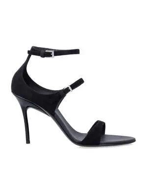 Alaïa Drop Goatskin Open-toe Stiletto Sandals With Adjustable Ankle Strap