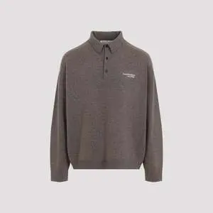 Acne Studios Wool Polo Sweater - Brown