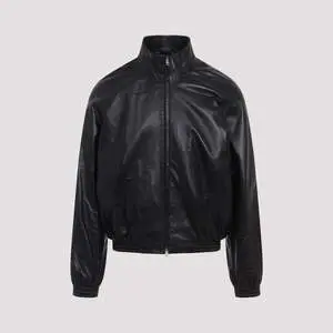 Acne Studios Lethestanether Lamb Leather Bomber Jacket