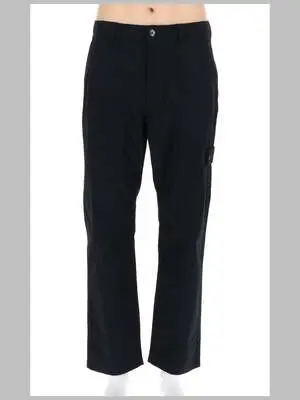 Stone Island Cotton Trousers - Black