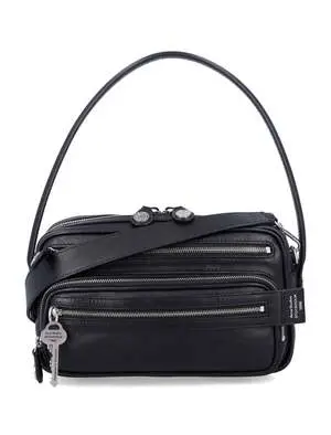 Acne Studios Camero Mini Paintrtand Shoulder Bag, 16 Cm X 26 Cm X 7 Cm - Nero