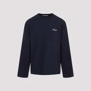 Acne Studios Organic Cotton Long-sleeve T-shirt - Blue