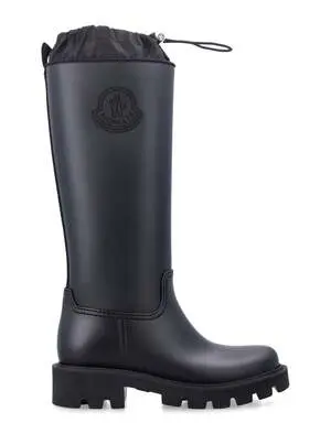 Moncler Knee-high Waterproof Boots With Drawstring Fastening