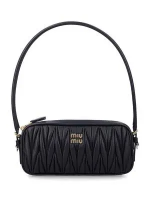 Miu Miu Matelassé Pouch Handbag With Adjustable Strap