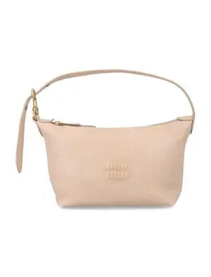 Miu Miu Mini Lambskin Pouch Handbag - Corda
