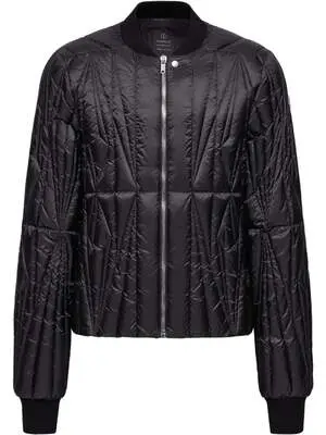 Moncler Utility Jacket With Zip Closure And Embroidered Logo - Nero