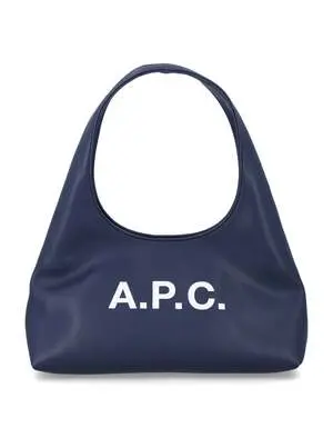 A.p.c. A.P.C. Ninon Tote Bag With Logo Detail Blu