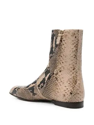 Khaite Colt Leather Ankle Boots