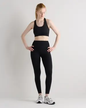 Quince High-rise Utility Running Tight - Black