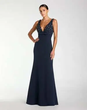 Ieena For Mac Duggal V Neck Dresses