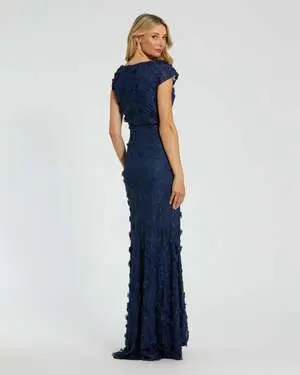 Mac Duggal Petite Gown - Navy