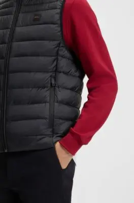 BOSS Water-repellent Vest With Logo Patch