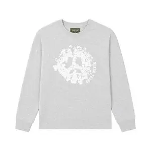 DENIM TEARS Peace Wreath Crewneck /white - Grey