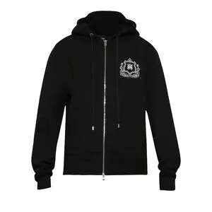 Amiri Ma Crest Zip Hoodie - Black