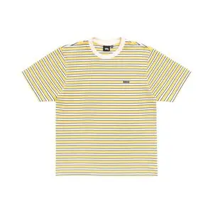 StÜssy Beach Stripe Tee - Yellow