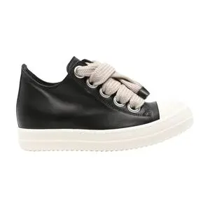 Rick Owens Wmns Jumbolace Low Sneaker Milk - Black