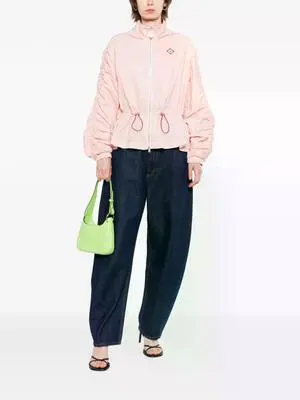 Casablanca Ruched Drawstring Jacket With Logo Patch
