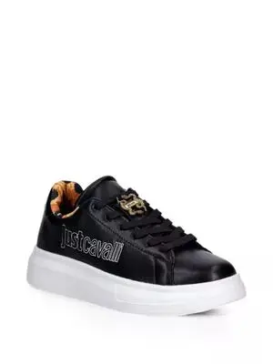 Just Cavalli Logo Detail Animal Print Sneakers