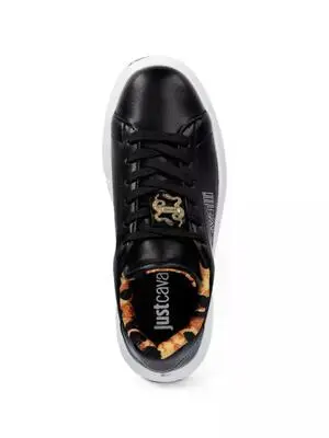 Just Cavalli Logo Detail Animal Print Sneakers