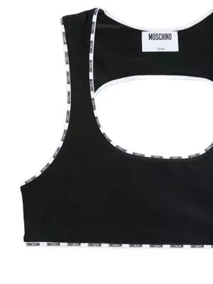 Moschino Logo-trim Cut-out Bra
