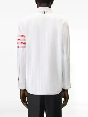Thom Browne 4-bar Lobster-embroidered Shirt