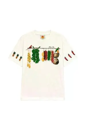Farm Rio Graphic Print T-shirt - Neutrals