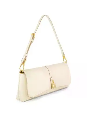 Stella McCartney Ryder Padlock Clutch Bag - Neutrals