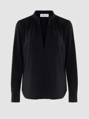 CALLAS MILANO Olympia Poplin Blouse - Black