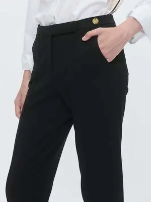 CALLAS MILANO Permanent Collection Cory Jersey Slim Pant - Black