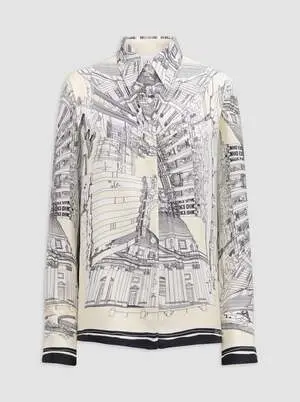 CALLAS MILANO Ps25 Cameron Rome Silk Shirt - White