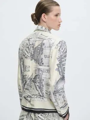 CALLAS MILANO Ps25 Cameron Rome Silk Shirt - White