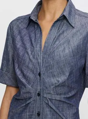 Permanent Collection Ondine Shirtdress Denim