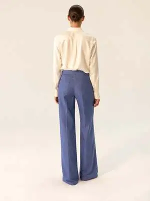 CALLAS MILANO Permanent Collection Jane Flare Leg Jeans - Indigo Blue
