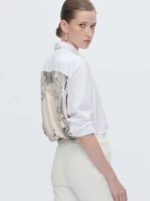 CALLAS MILANO Permanent Collection Sirene Venice Shirt White Travertine - Travertine/white