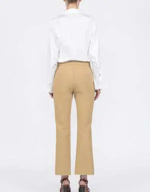 CALLAS MILANO Ps26 Lola Cropped Kick Flare Pant - Pale Camel