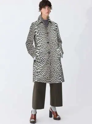 Permanent Collection Alaine Animal Print Car-coat