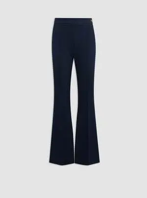 CALLAS MILANO Permanent Collection Lola Jersey Crop Flare Pants - Navy