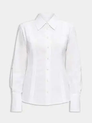 CALLAS MILANO Permanent Collection Ripley Fitted Shirt - White