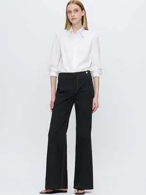 CALLAS MILANO Permanent Collection Jane Organic Light Twill Pant - Black