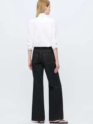 CALLAS MILANO Permanent Collection Jane Organic Light Twill Pant - Black