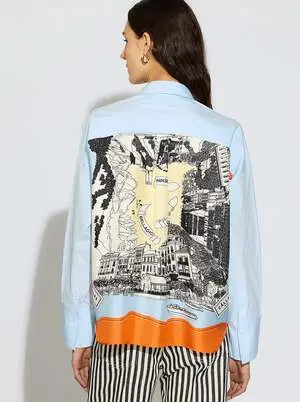 CALLAS MILANO Permanent Collection Sirene Como Lake Shirt - Pale Blue