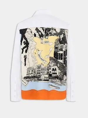CALLAS MILANO Permanent Collection Sirene Como Lake Shirt - White