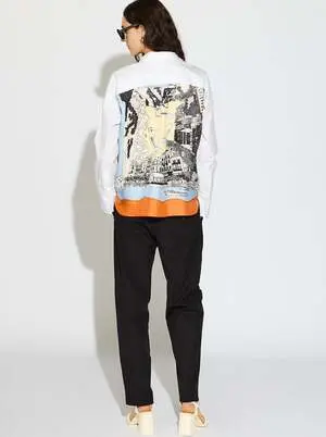 CALLAS MILANO Permanent Collection Sirene Como Lake Shirt - White