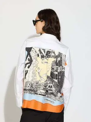 CALLAS MILANO Permanent Collection Sirene Como Lake Shirt - White