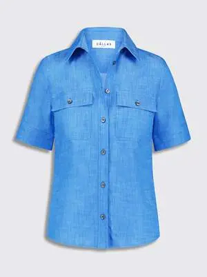 CALLAS MILANO Permanent Collection Vesper Denim Shirt - Indigo