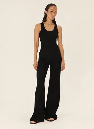 CALLAS MILANO Permanent Collection Anouk Stretch Crepe Trousers - Black