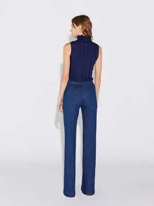 CALLAS MILANO Permanent Collection Sleeveless Turtleneck - Navy