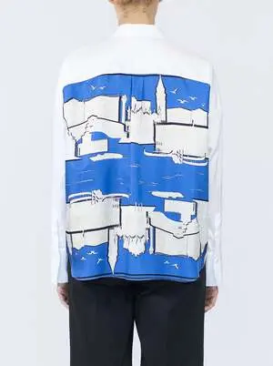 CALLAS MILANO Ss26 Sirene Scarf Back Shirt