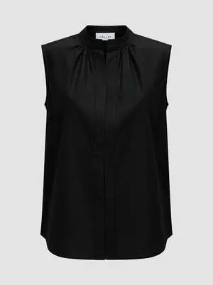 Permanent Collection Olympia Sleeveless Shirt - Black