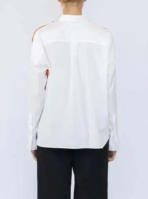 CALLAS MILANO Sirene Silk Scarf Front Shirt